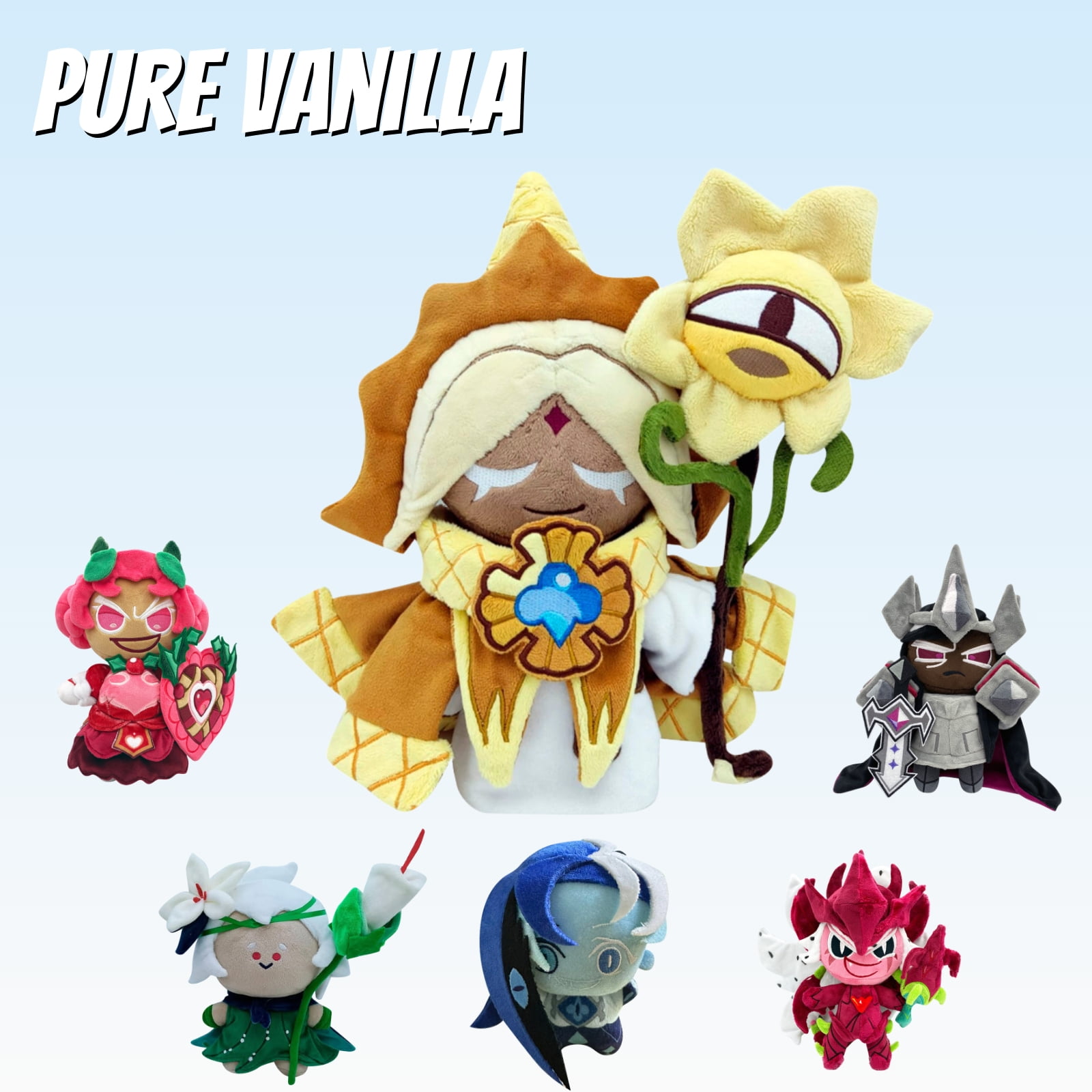 Cookie Run Kingdom Pure Vanilla Plush - 9.8 Inch Stuffed Figure, Mobile ...