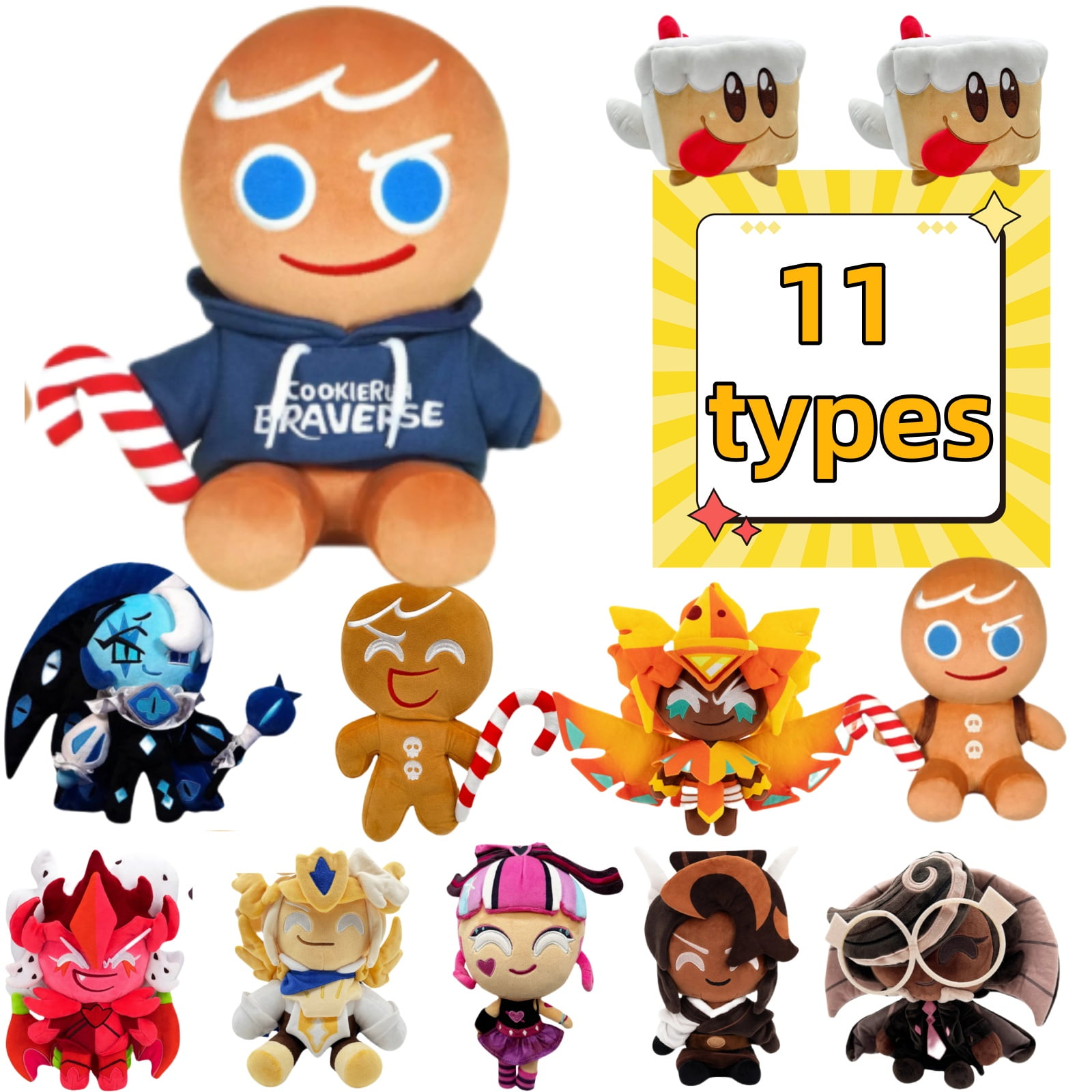 Cookie Run Kingdom Shadow Milk Cookie Plush Cake Hound Plush Cookie Plush Plushies Birthday ...