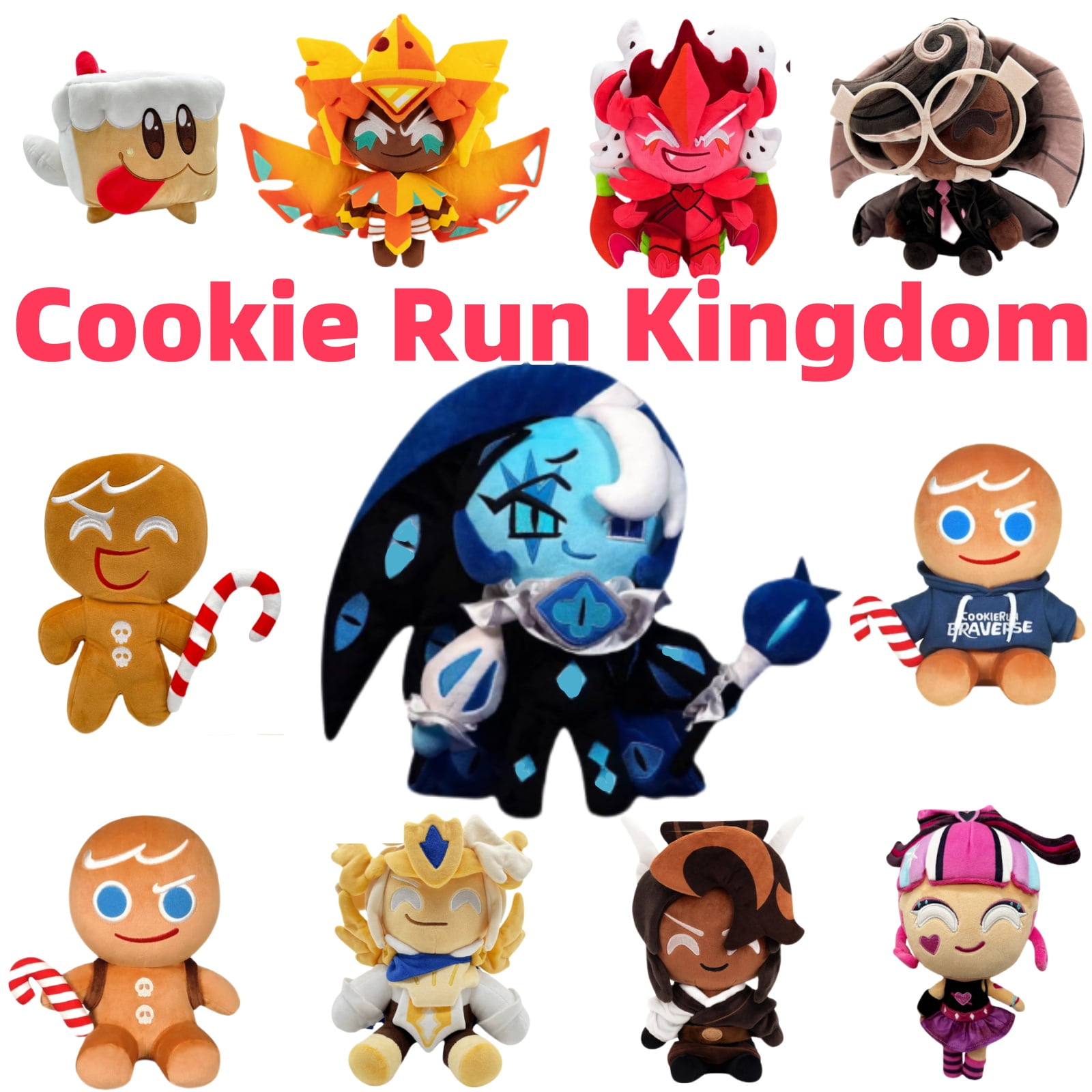 Cookie Run Kingdom Shadow Milk Cookie Plush Cake Hound Plush Cookie ...