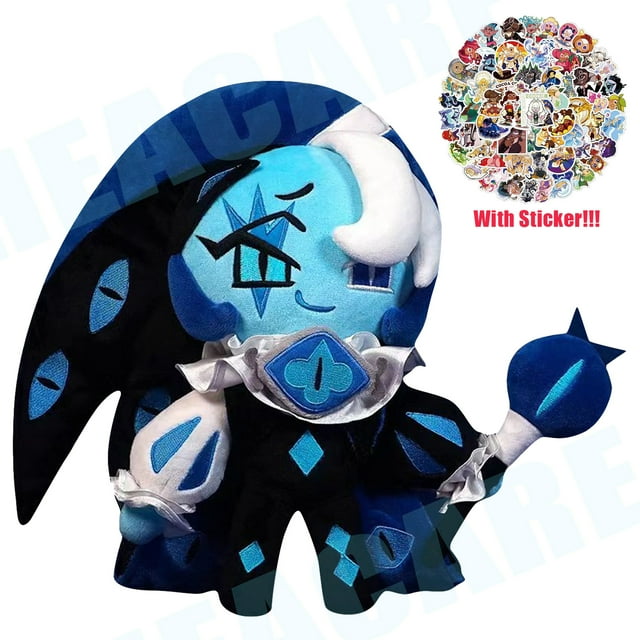 Cookie Run Kingdom Shadow Milk Cookie Plush Doll with 50PCS Stickers ...