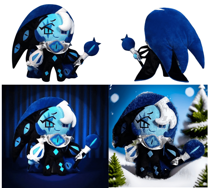 Cookie Run Kingdom Shadow Milk Cookie Plush Dolls, Shadow Milk Plush ...