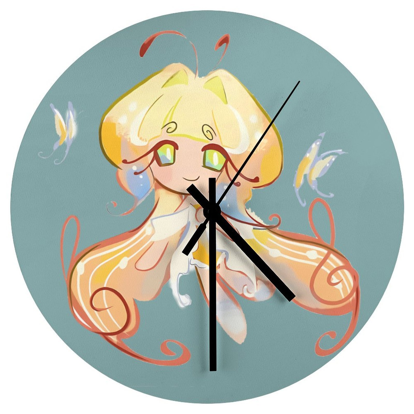 Cookie Run Kingdom Simple Wooden Wall Clock Without Scale For Home ...
