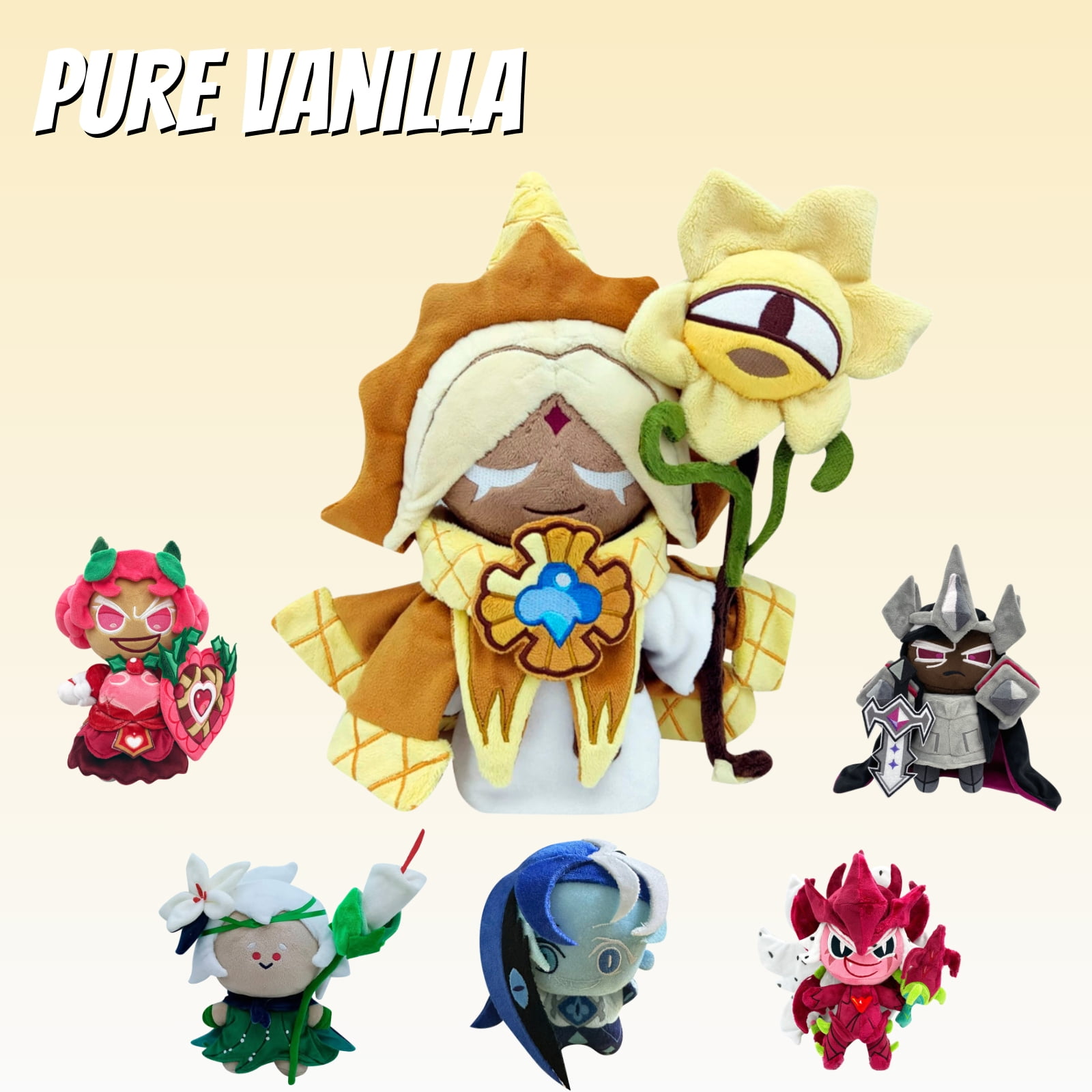 Cookie Run Kingdom Toys - Pure Vanilla Cookie Plush, 9.8 Inch Stuffed ...