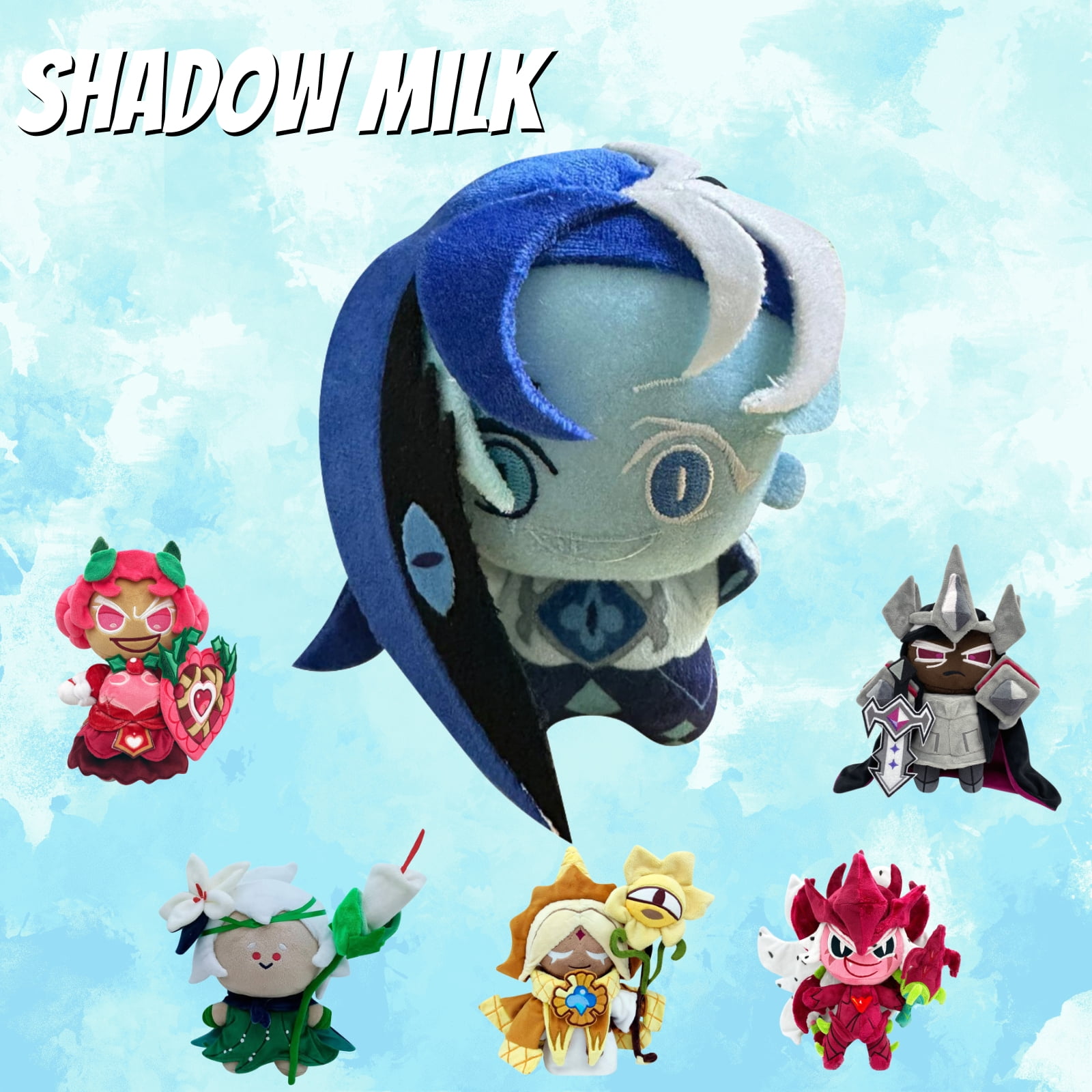 Cookie Run Kingdom Toys - Shadow Milk Plush, 4.7 Inch Stuffed Animal ...