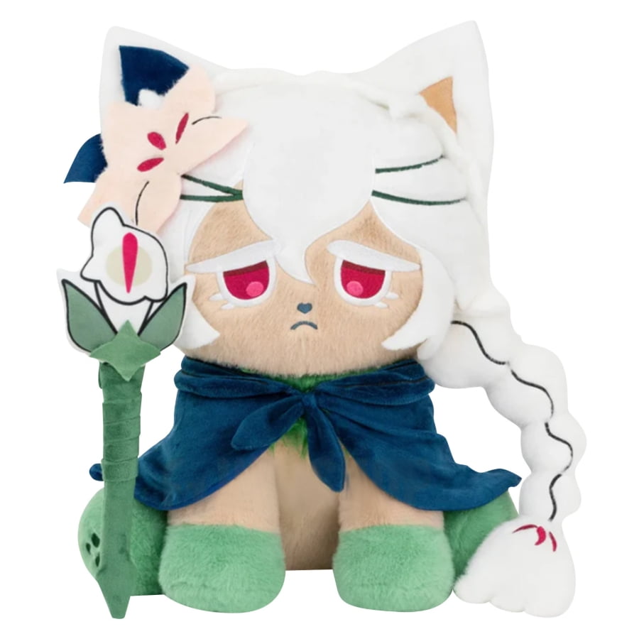 Cookie Run Kingdom White Lily Cookie Meow Plush Doll,Cartoon Style ...
