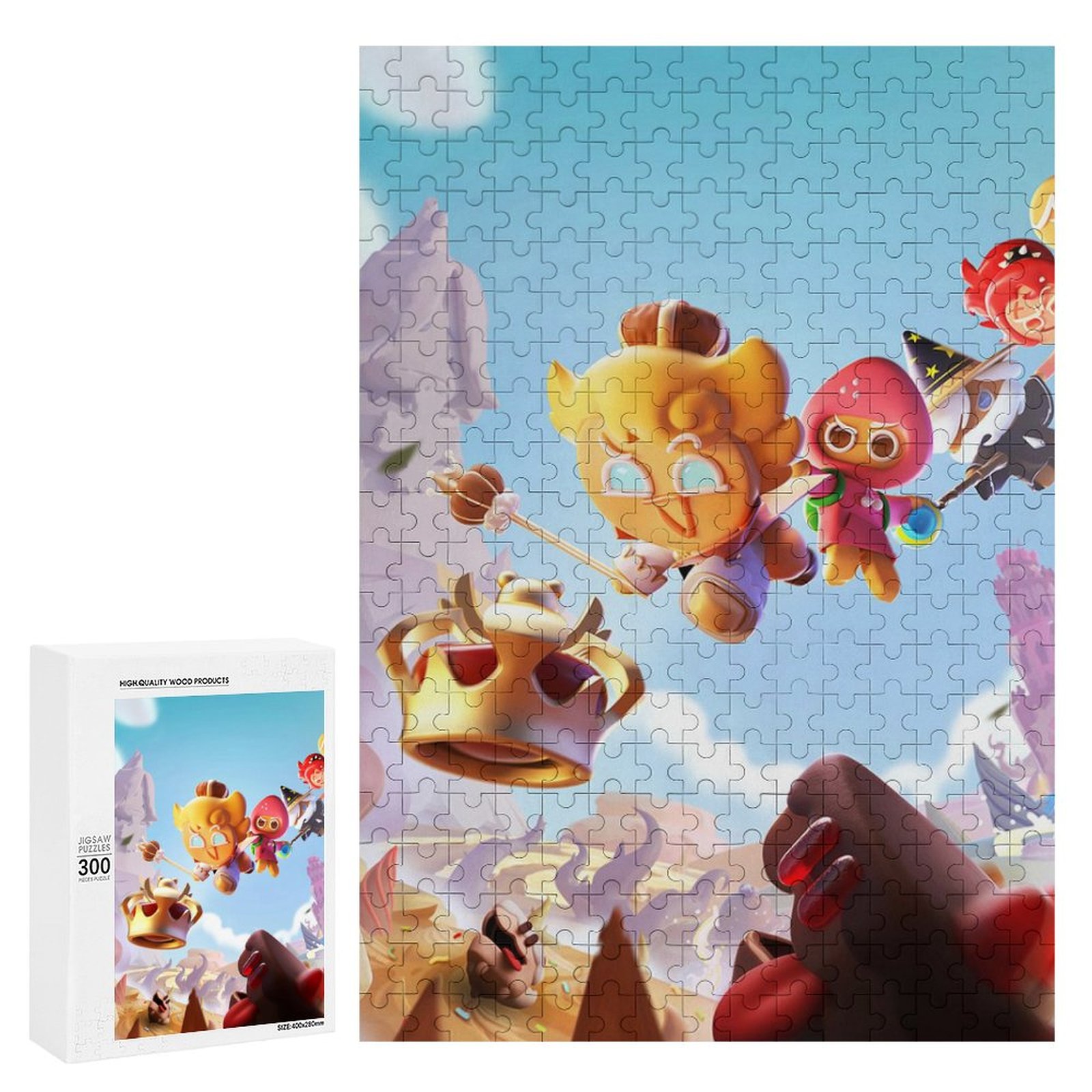 Cookie Run Kingdom Wooden Puzzle for Adults, Challenging Jigsaw Puzzle ...