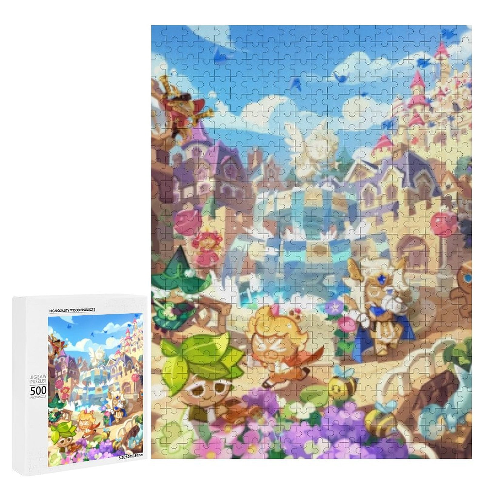 Cookie Run Kingdom Wooden Puzzle for Adults, Challenging Jigsaw Puzzle ...