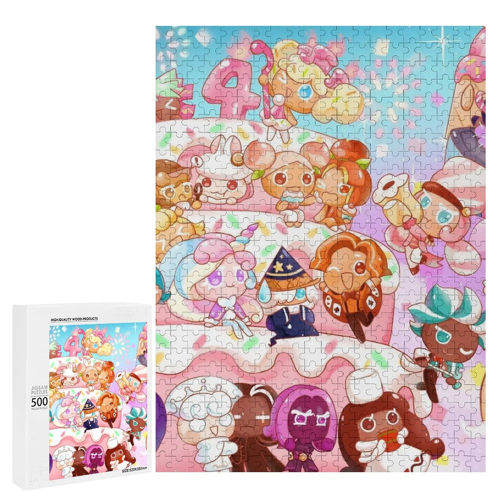 Cookie Run Kingdom Wooden Puzzle for Adults, Challenging Jigsaw Puzzle ...