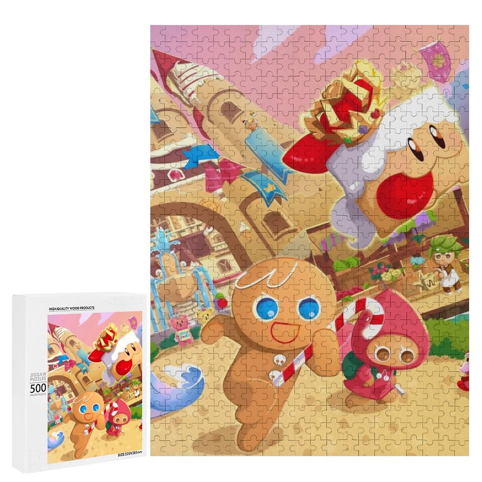 Cookie Run Kingdom Wooden Puzzle for Adults, Challenging Jigsaw Puzzle ...