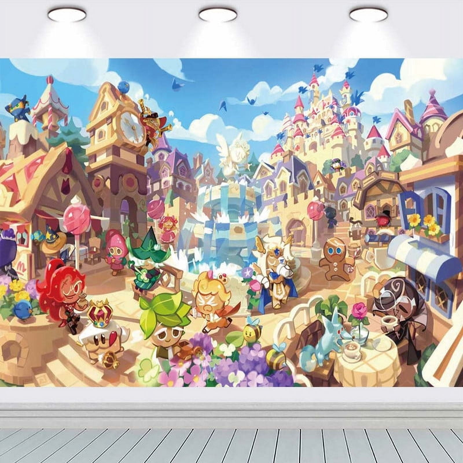 Cookie Run Party Supplies Backdrop Banner Poster Birthday Decorations ...