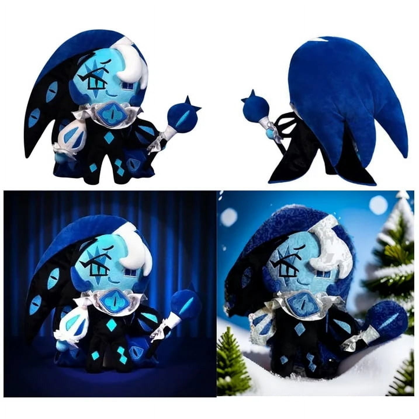 Cookie Run Shadow Milk Cookie Plush Doll - 9.84" Official Soft ...