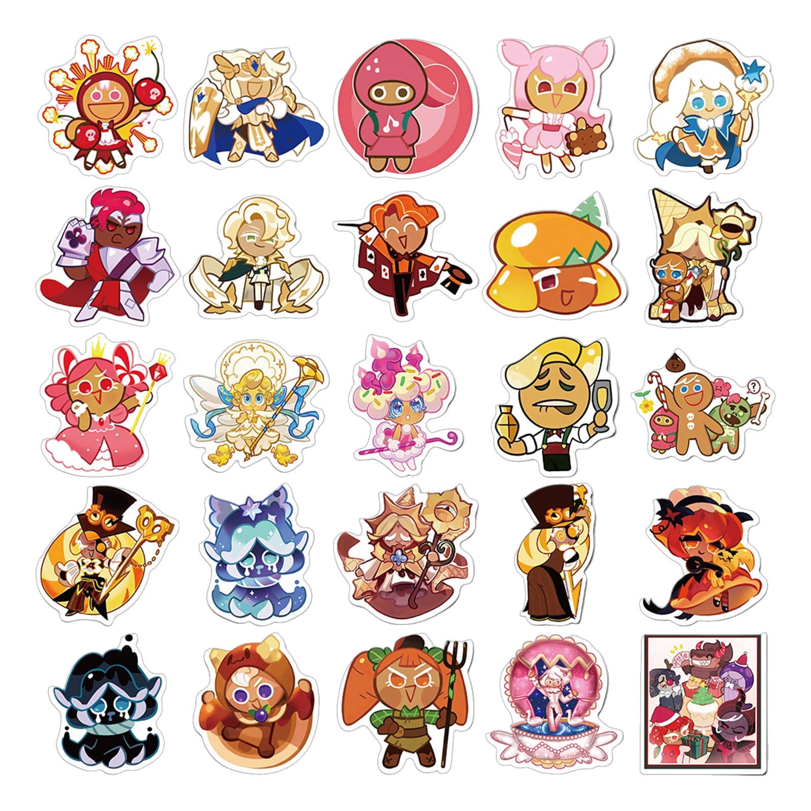 Cookie Run Stickers 50 Pcs Cute Shadow Milk Vinyl Cartoon Stickers for ...