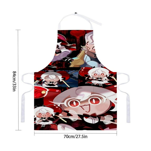 Cookie Run apron with pockets and waterproof option, adjustable adult ...