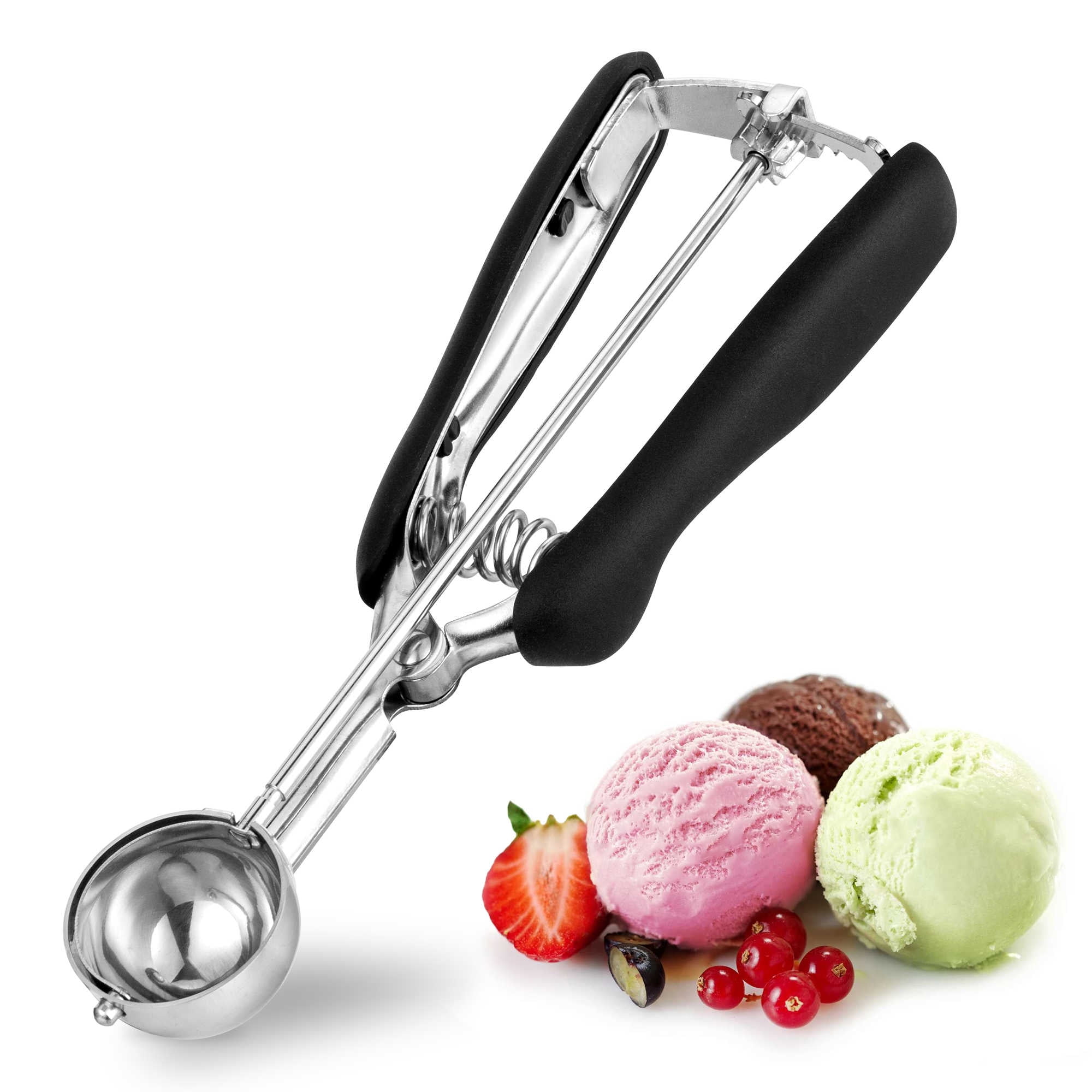 TJ POP Cookie Scoop 1 Tbsp, Stainless Steel Ice Cream Scoop 35 mm, Soft ...