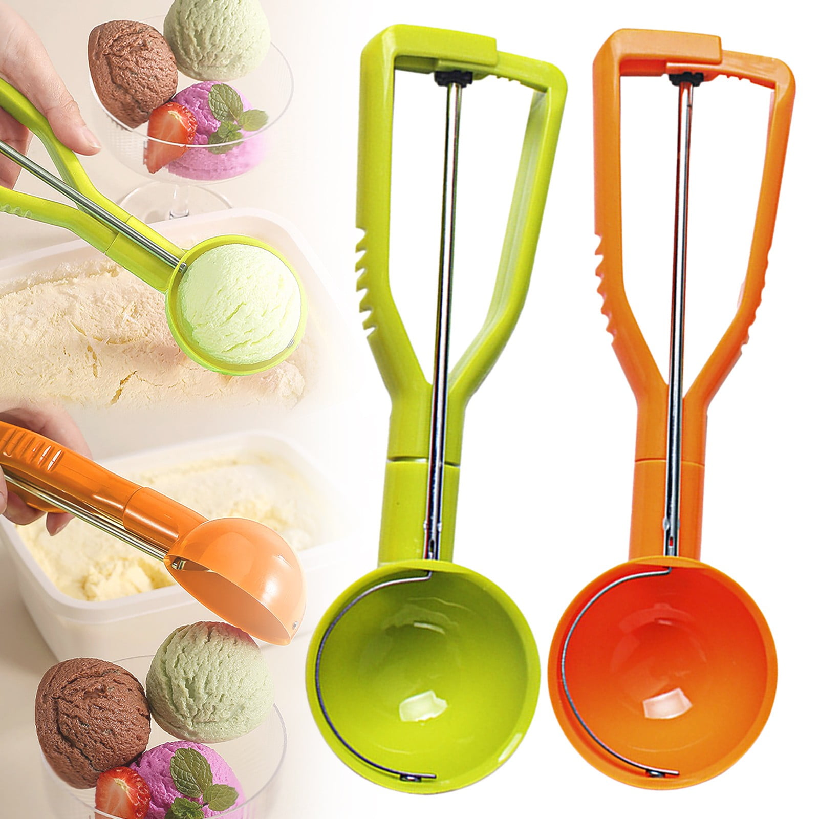 Cookie Scoop & Dough Dispenser, Green - 1 Tbsp Trigger-Release Scoop ...