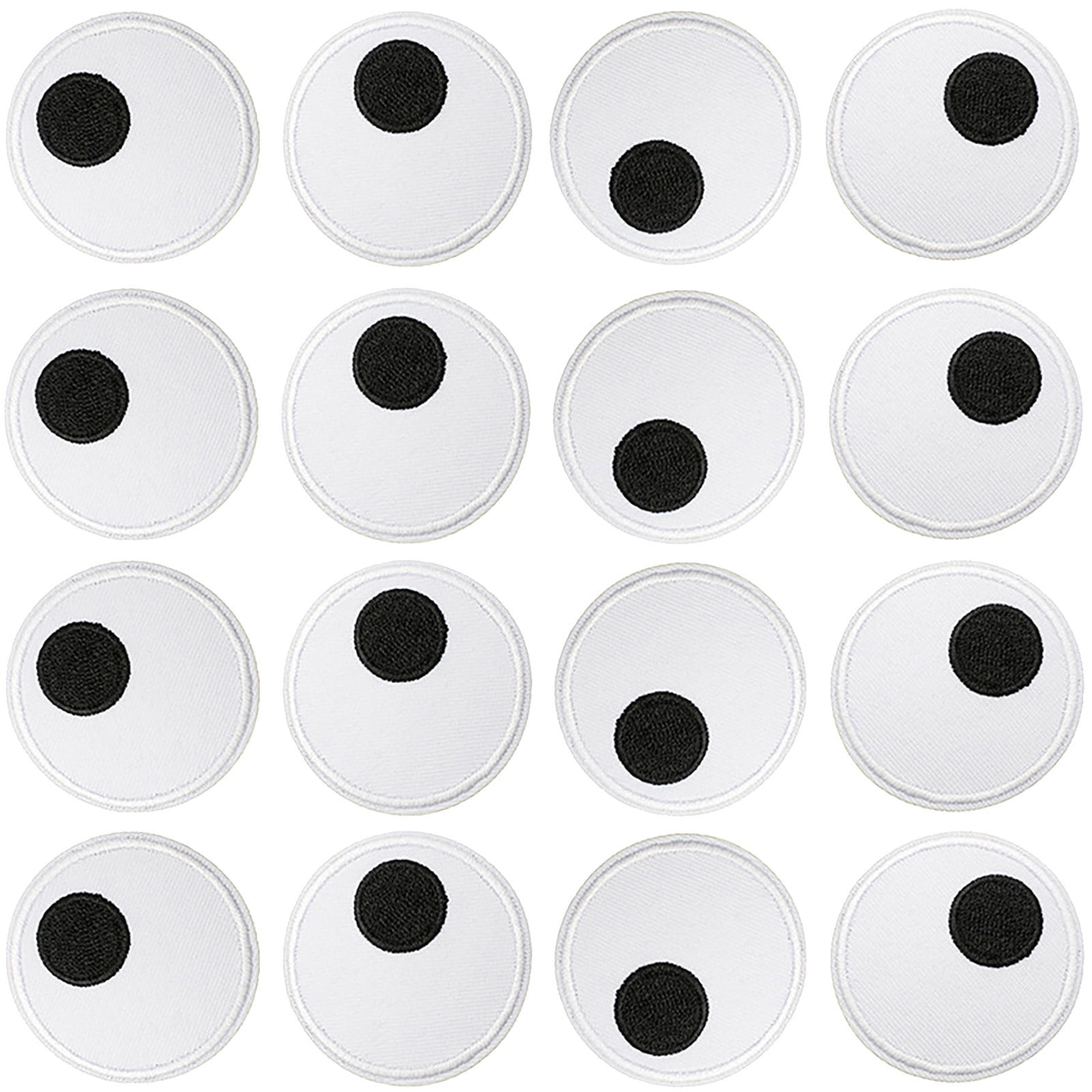 Cookie Sewing Patch Funny Eye Bead Embroidery Applique Iron-On ...