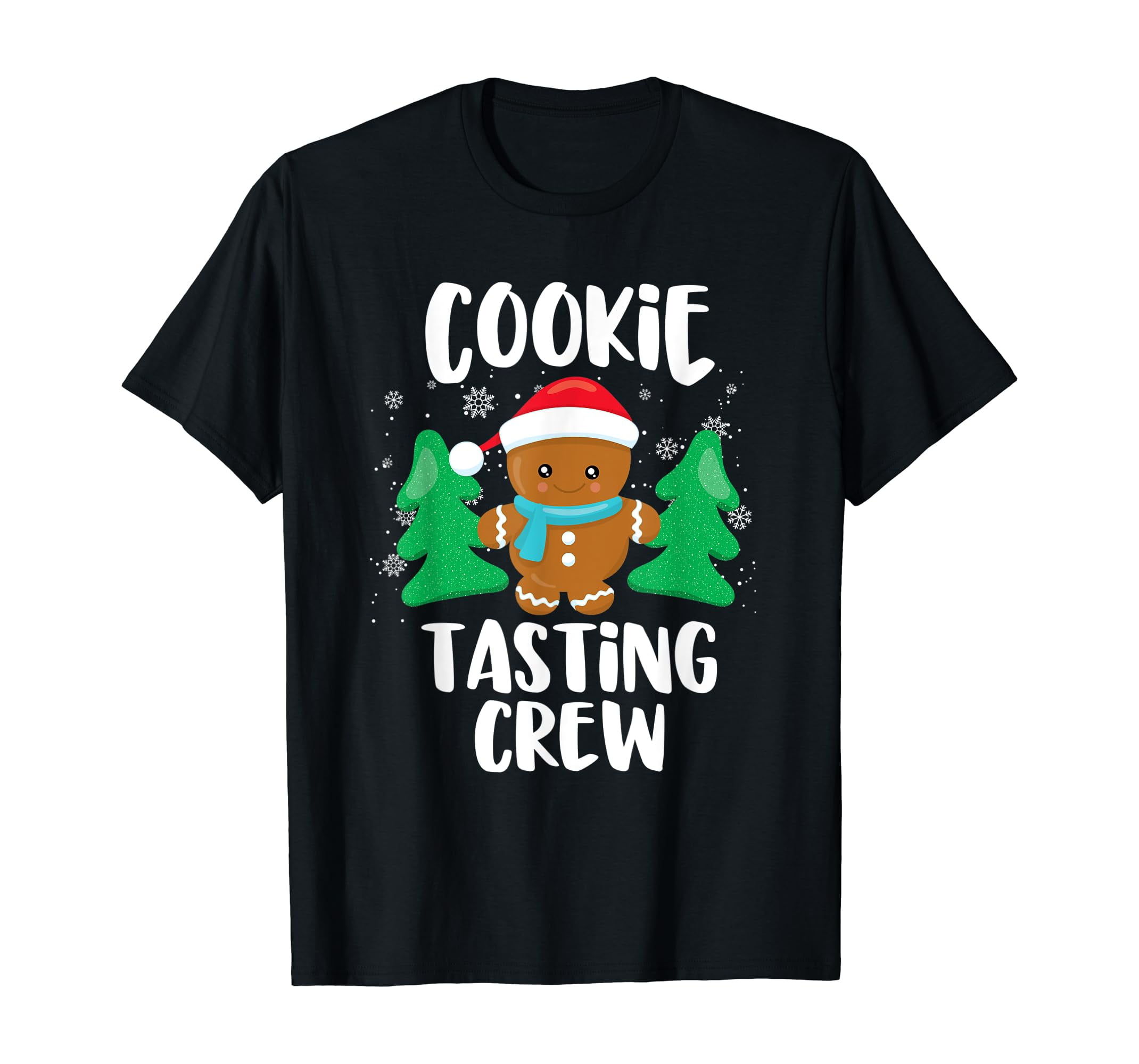 Cookie Tasting Crew Gingerbread Man Krismast Baking Squad T-Shirt ...