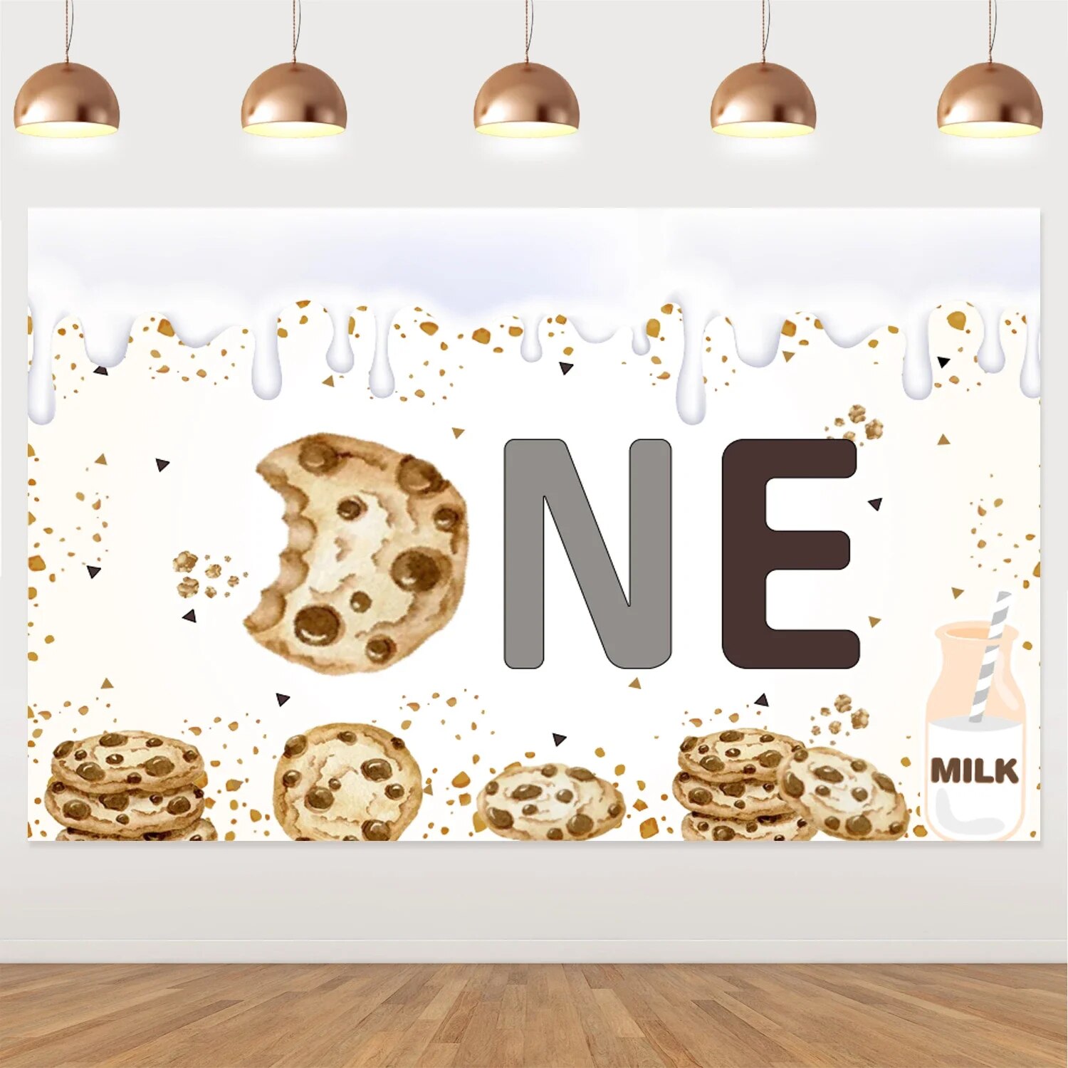 Cookie Themed Birthday Background Cloth 1st ,3rd Birthday Party ...