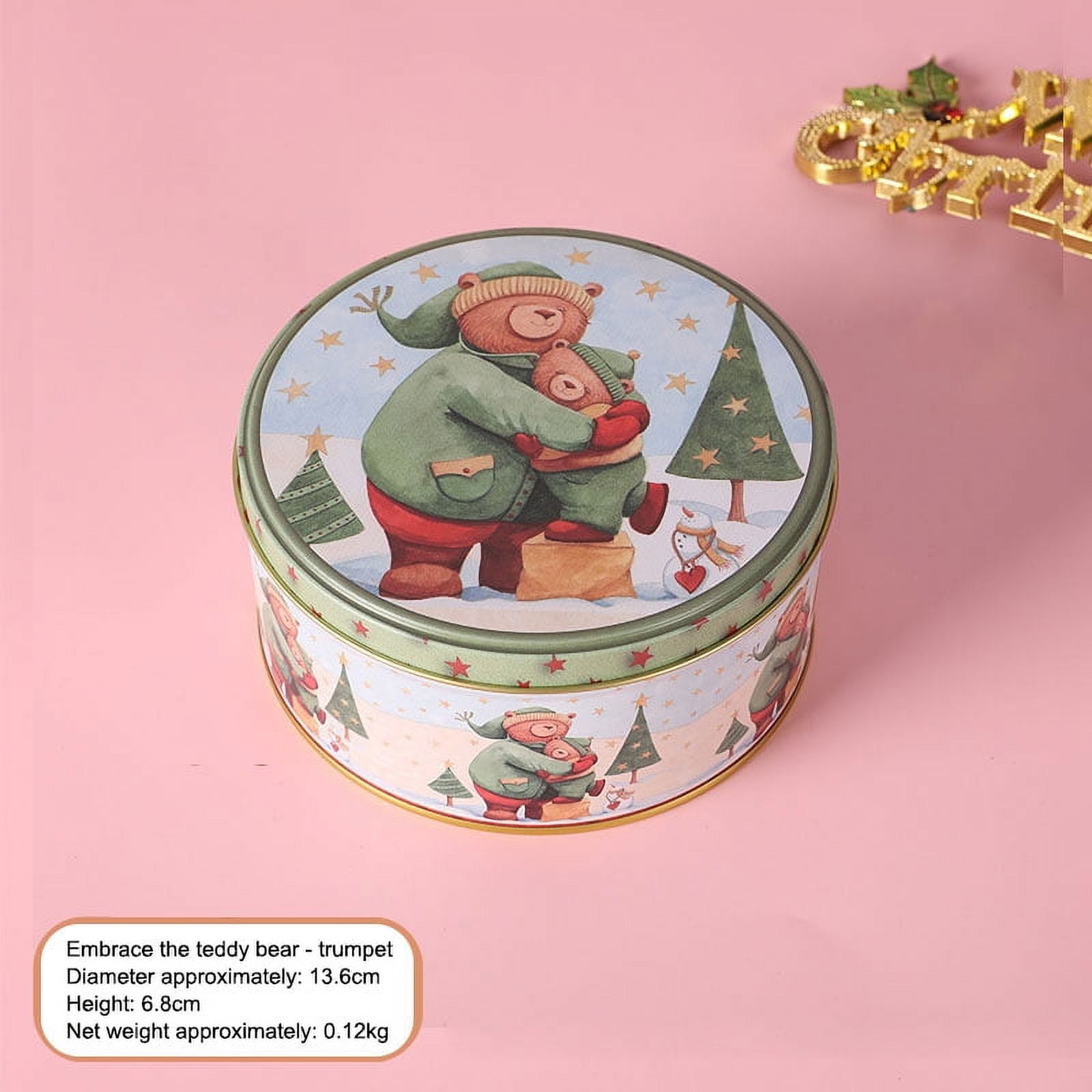 Cookie Tins with Lids Wedding Mother's Day Round Gift Tins for Cake ...