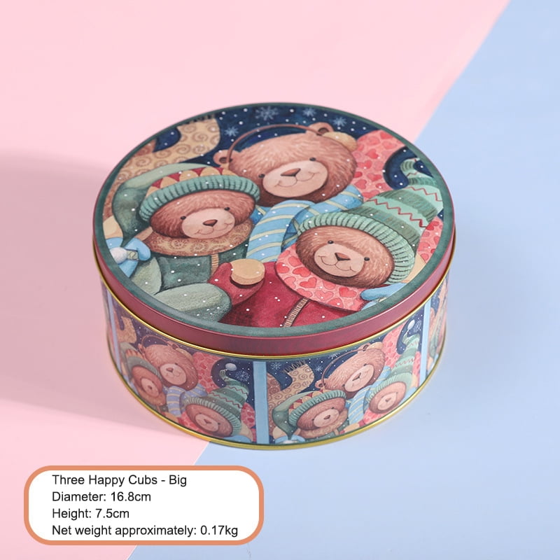 Cookie Tins with Lids Wedding Mother's Day Round Gift Tins for Cake ...