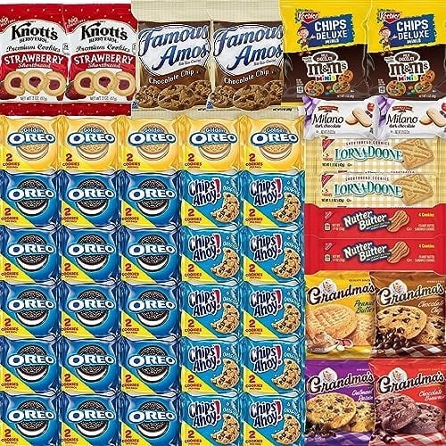 Cookie Variety Pack - Individually Wrapped Bulk Cookies 45 Count by ...