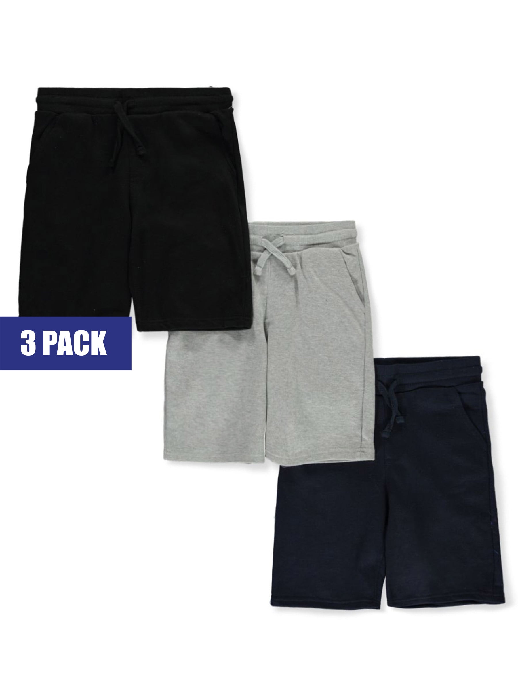 Cookie's Casual Boys' 3-Pack Pull-On French Terry Shorts with ...