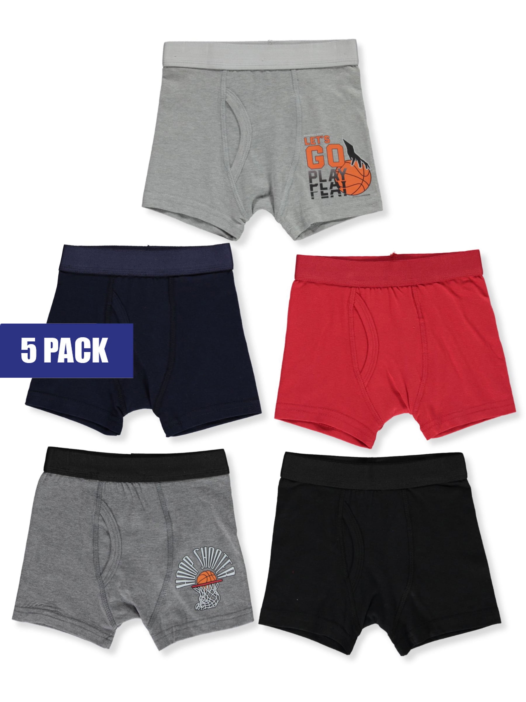 Cookie's Boys' 5-Pack Boxer Briefs Color: multi Size: 4 - 5 - Walmart.com