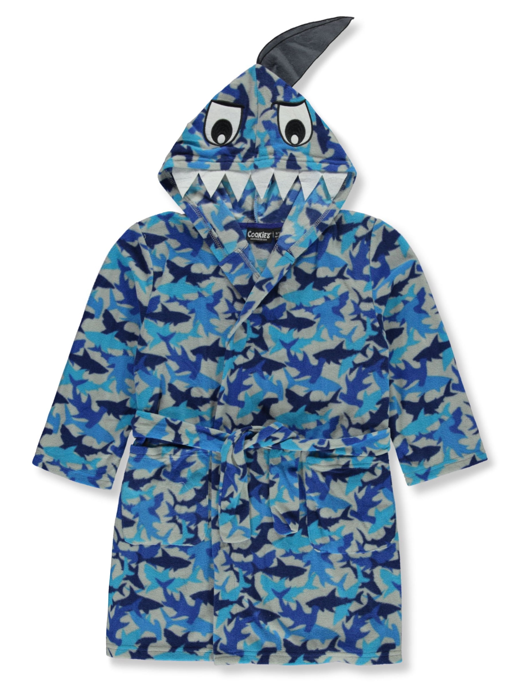 Cookie's Boys' Plaid Kritter Bathrobe Color: blue/multi Size: 2t ...