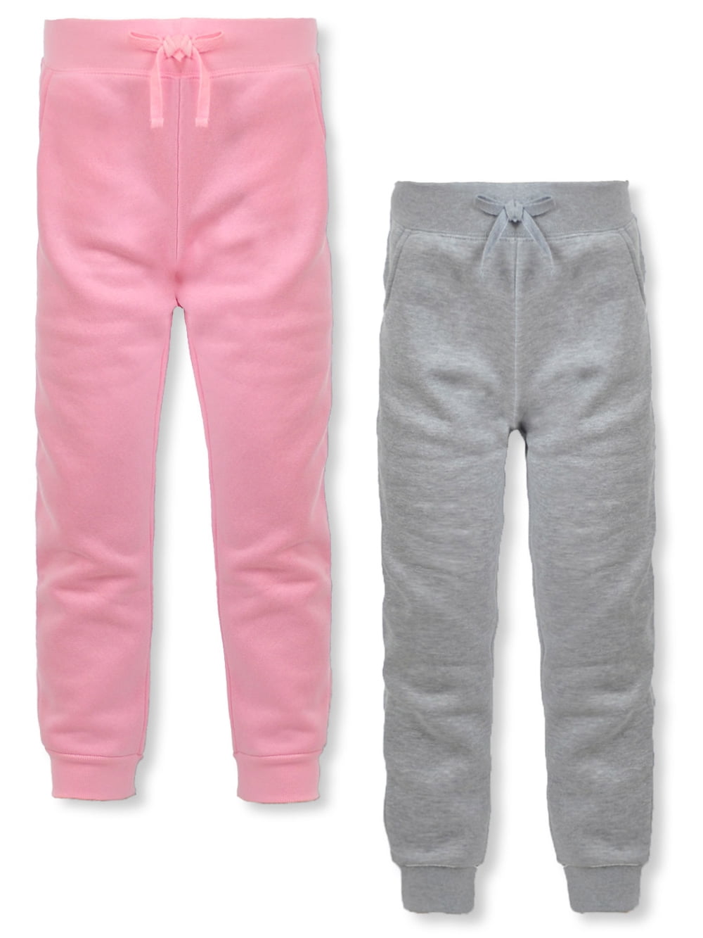 Cookies Girls' Joggers 2-Pack, Bubble Gum, Size 14-16, Cotton-Poly ...