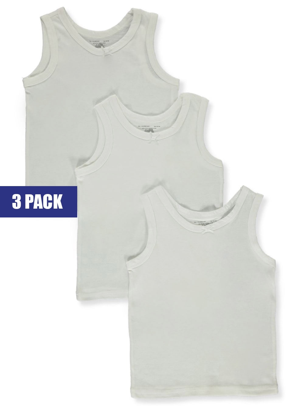 Cookie's Girls' 3-Pack Cotton Tank Tops Color: white Size: 14 - 16 ...