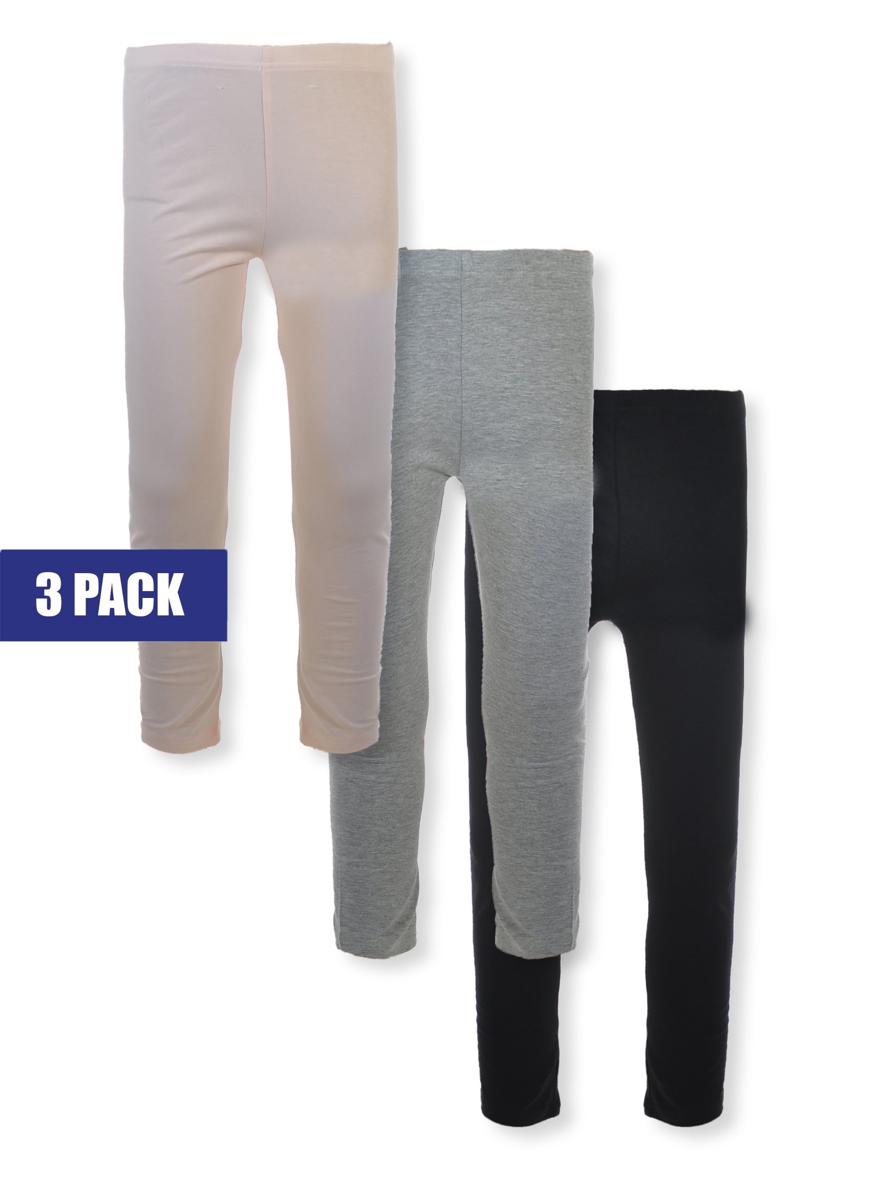 Cookie's Girls' 3-Pack Leggings Color: pink/gray Size: 4t - Walmart.com