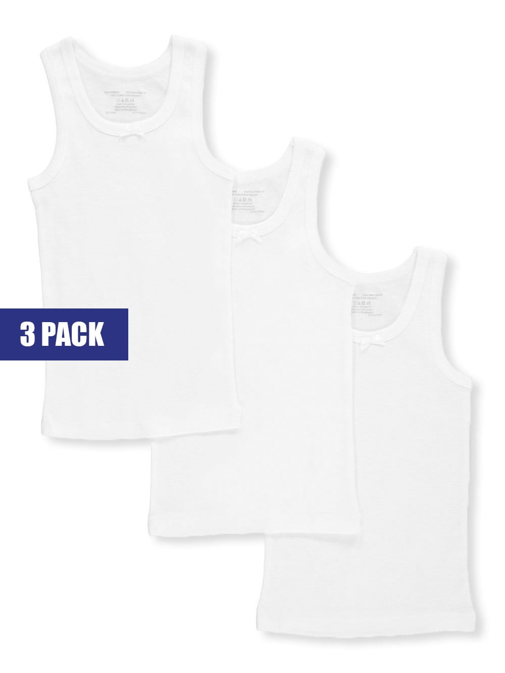 Cookie's Girls' "Basic Tank Layer" 3-Pack Tank Tops (Sizes XS - XL ...