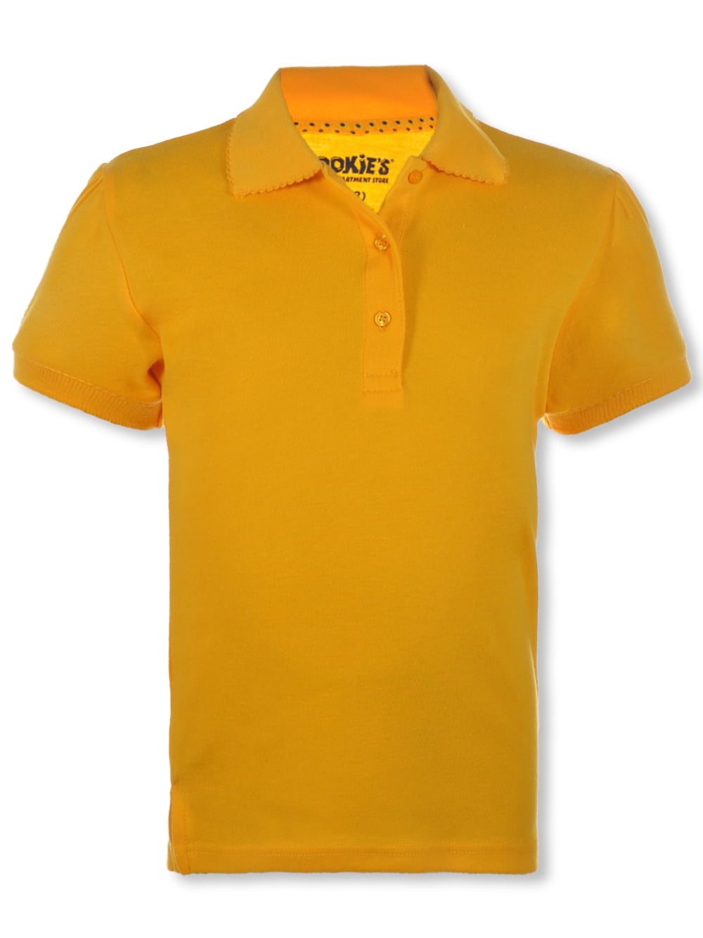 Cookie's Girls' Picot Trim Polo Shirt Color: gold Size: 4t - Walmart.com
