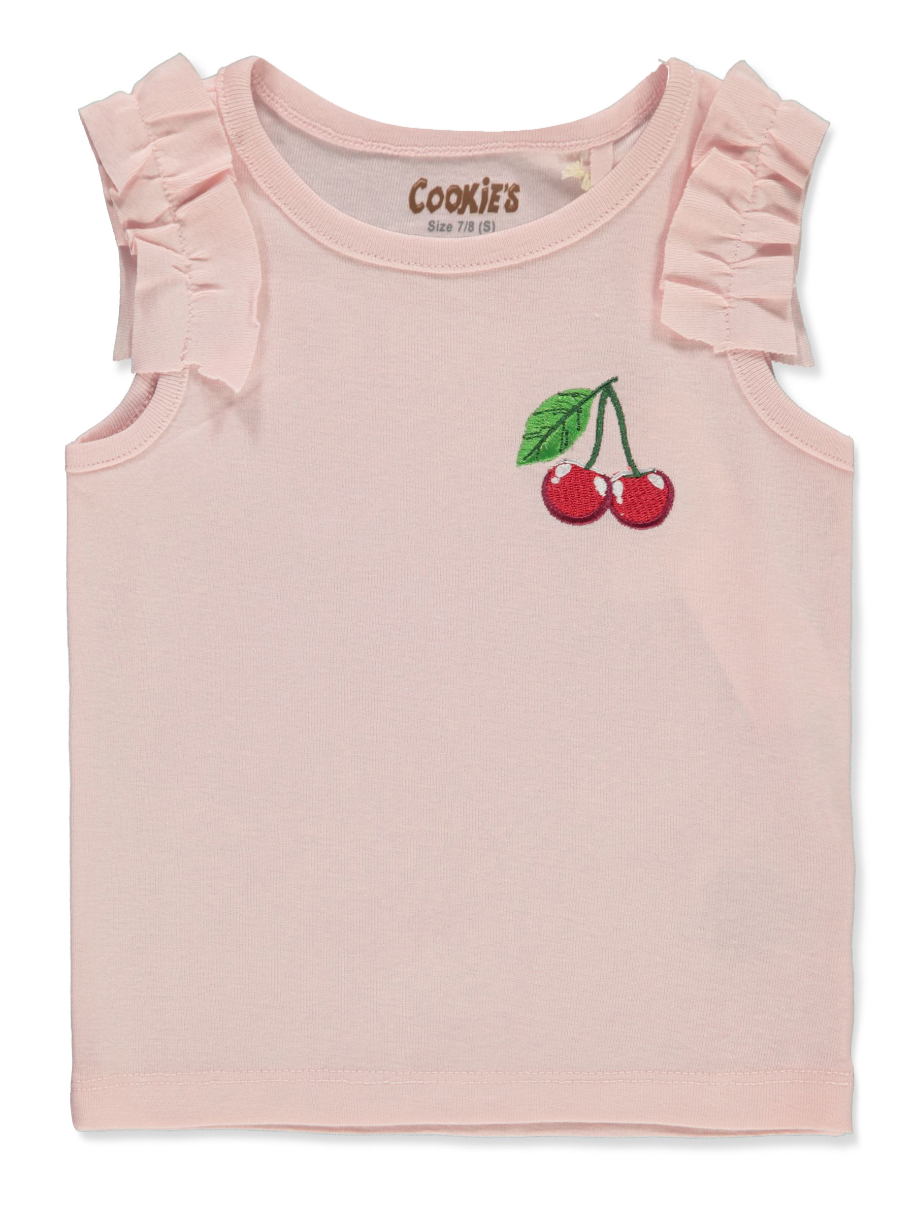 Cookie's Girls' Ruffle Tank Top - pink, 7 - 8 (Big Girls) - Walmart.com