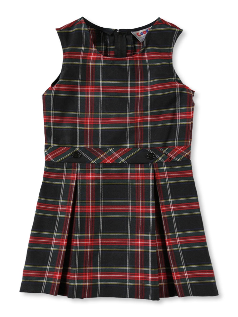 Cookie's Little Girls' Bib Front Jumper with Kick Pleats (Sizes 2 - 6X ...