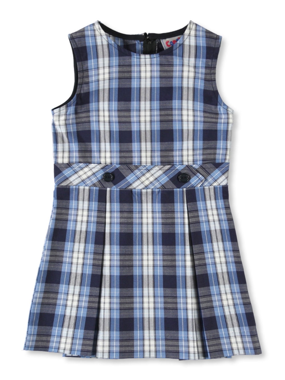 Cookie's Little Girls’ Bib Front Jumper with Kick Pleats (Sizes 2 - 6X ...