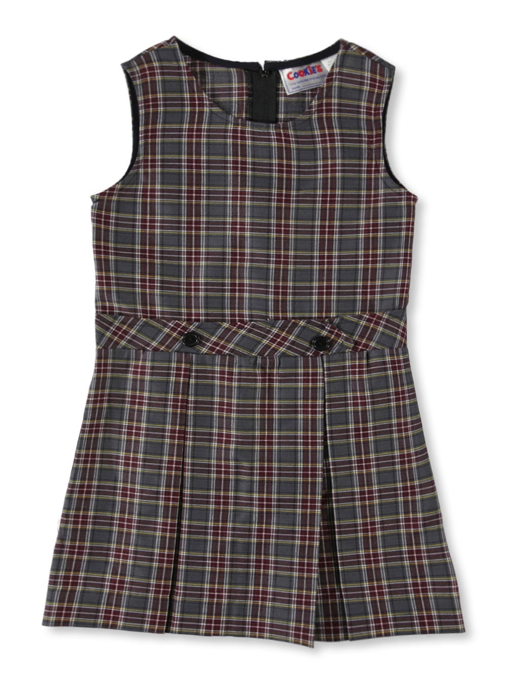 Cookie's Little Girls' Bib Front Jumper with Kick Pleats (Sizes 2 - 6X ...