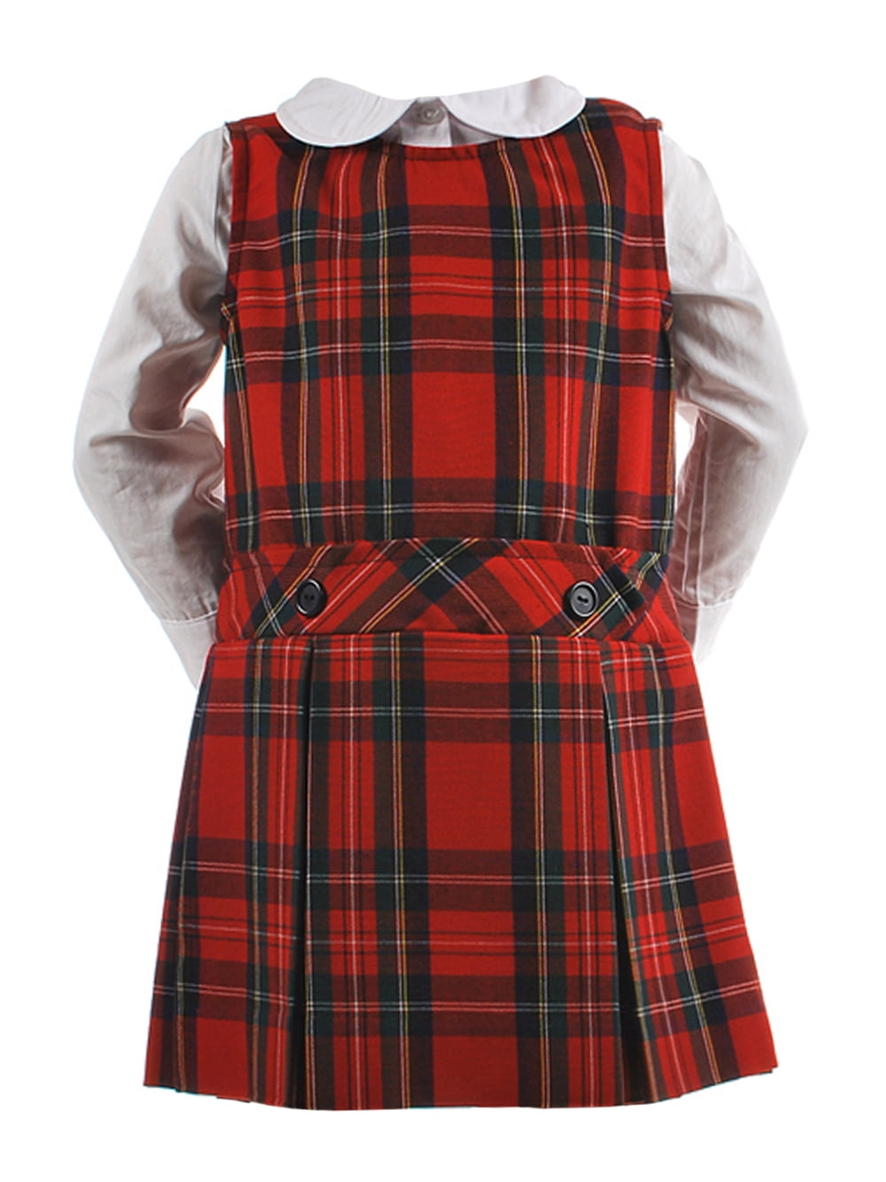 Cookie's Little Girls' Bib Front Jumper with Kick Pleats (Sizes 2 - 6X ...