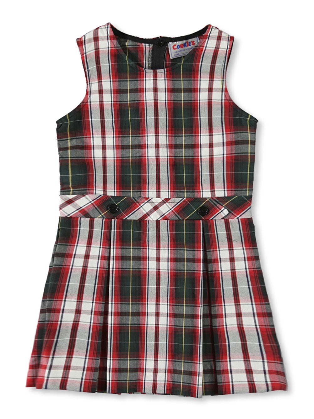 Cookie's Little Girls' Bib Front Jumper with Kick Pleats (Sizes 2 - 6X ...