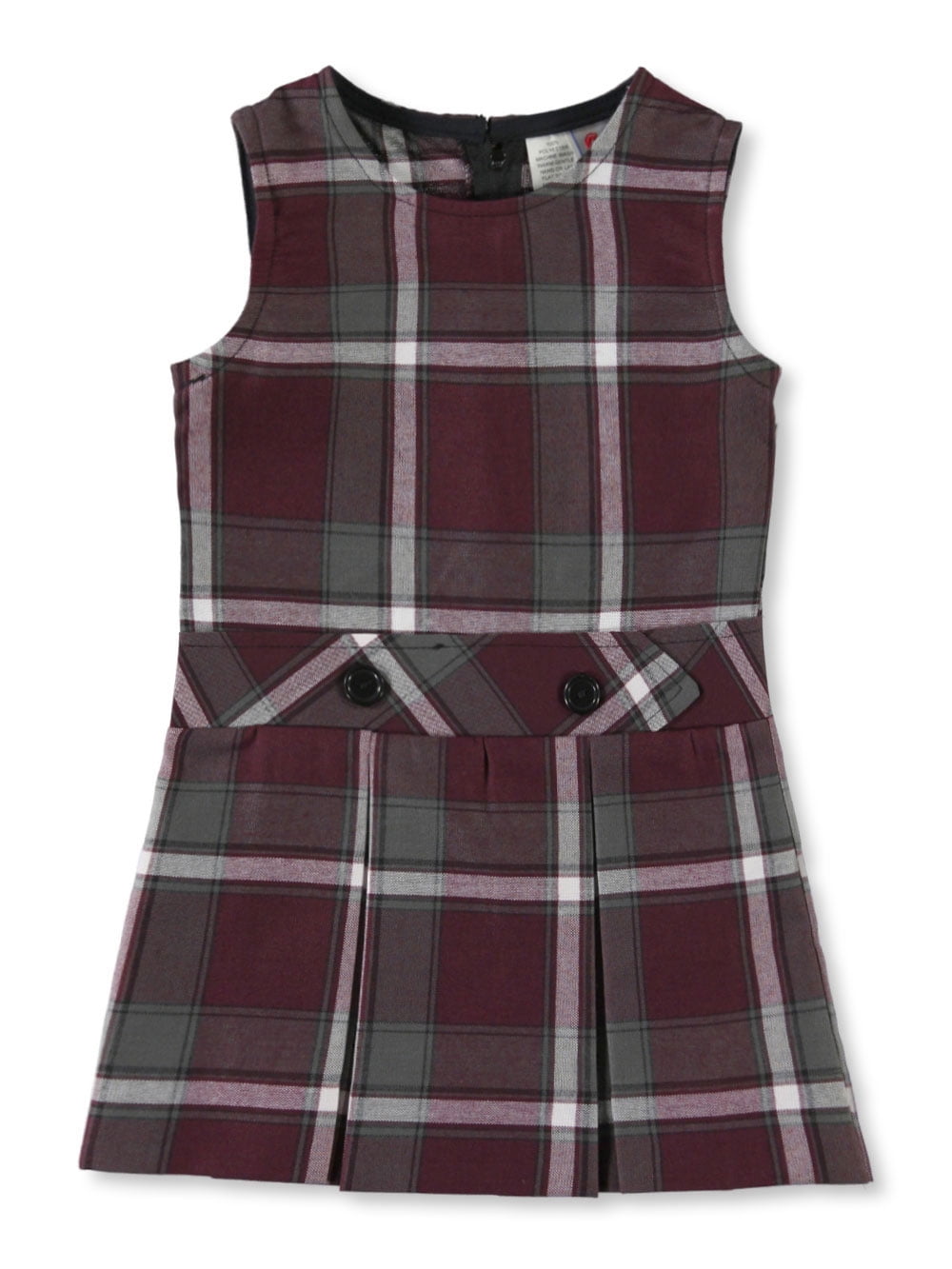 Cookie's Little Girls' Bib Front Jumper with Kick Pleats (Sizes 2 - 6X ...