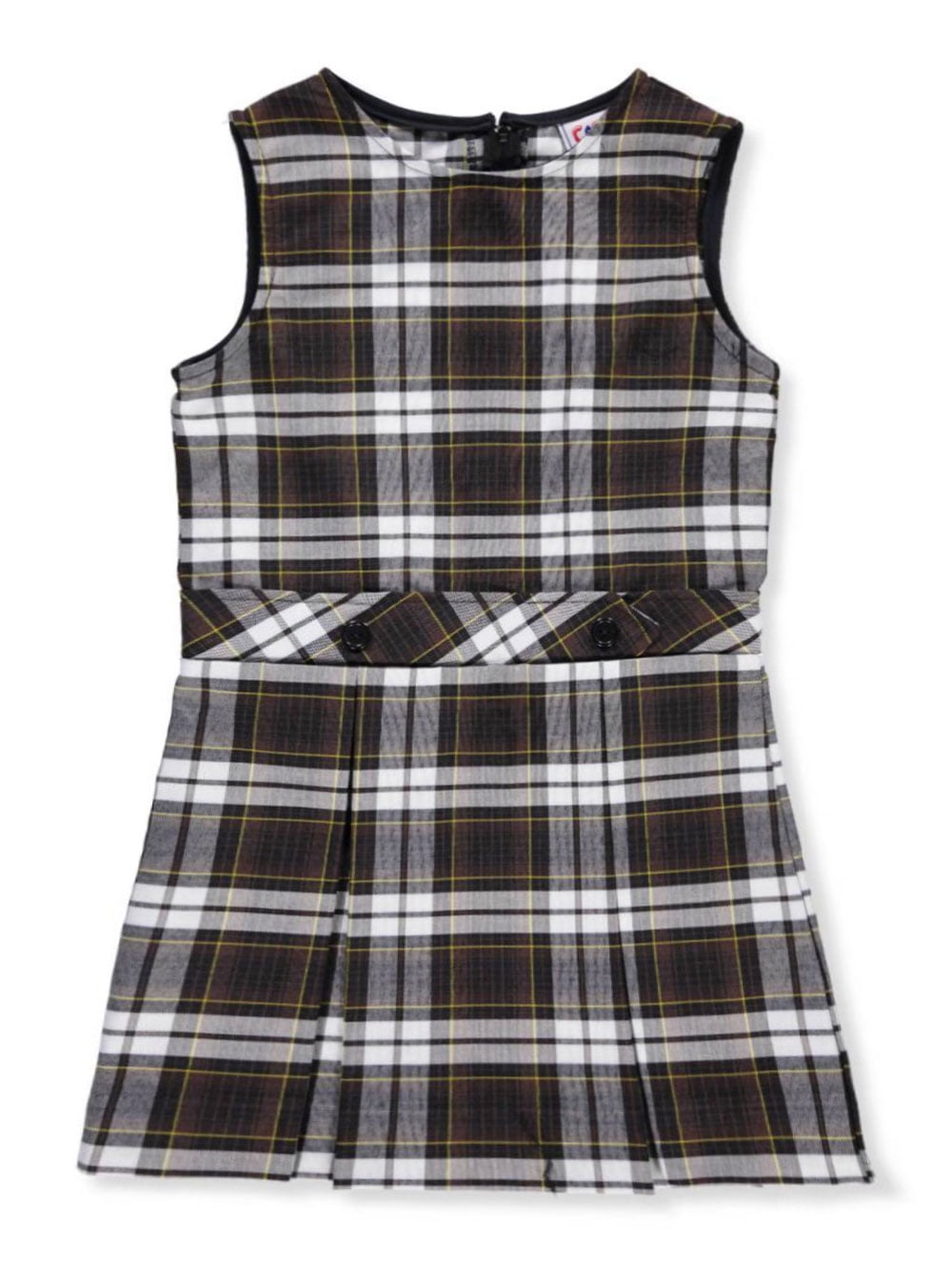 Cookie's Little Girls' Bib Front Jumper with Kick Pleats (Sizes 2 - 6X ...