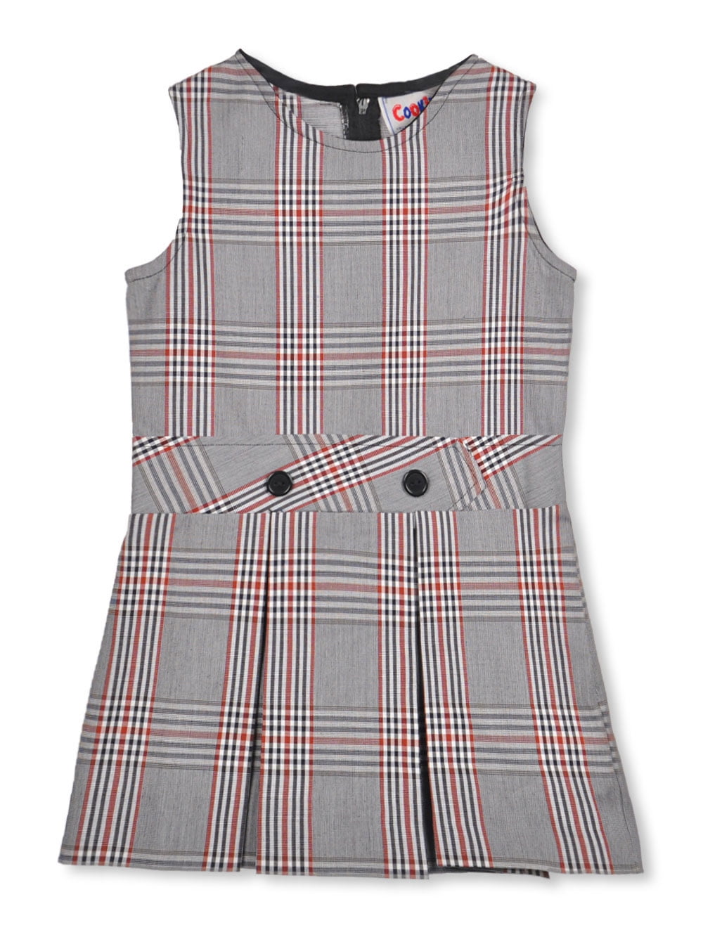 Cookie's Little Girls' Bib Front Jumper with Kick Pleats (Sizes 2 - 6X ...