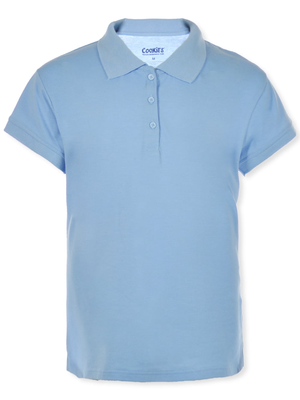 Cookie's Women's Picot Trim Polo Shirt Color: blue Size: xl - Walmart.com