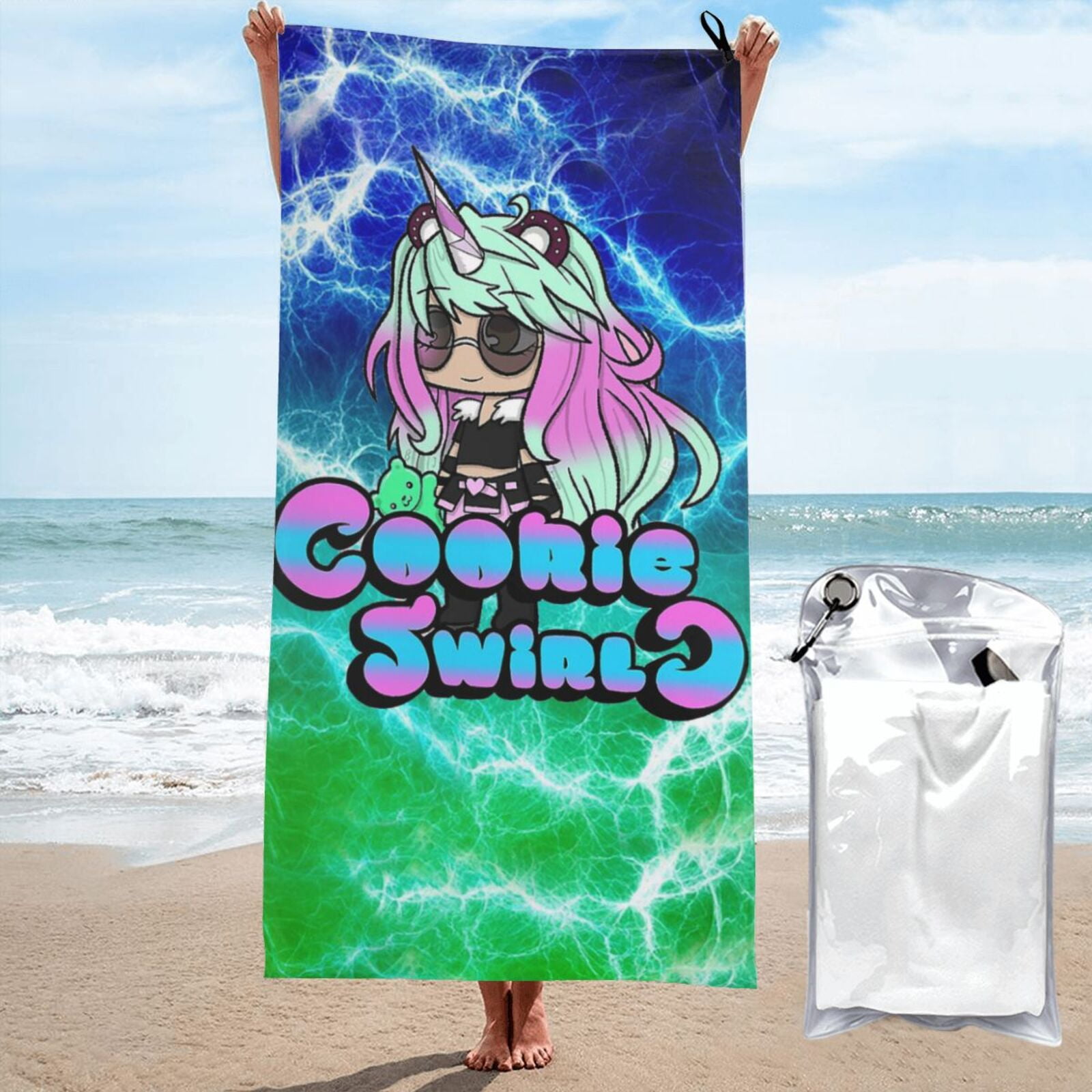 CookieSwirlC Microfiber Quick Dry Towel Fluffy Bath Towels Lightweight ...