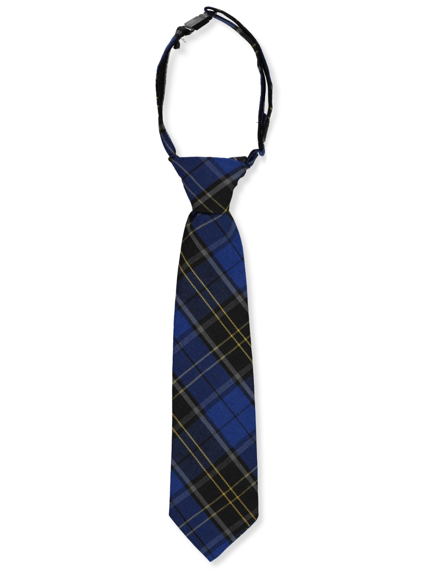 Cookies Boys' Banded Tie Color: blue/black/gold *plaid #92* Size: 14 ...