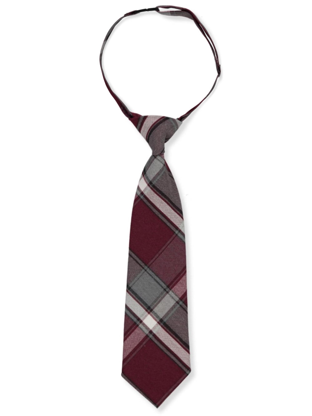 Cookies Boys' Banded Tie Color: burgundy/gray/white *plaid #91* Size ...
