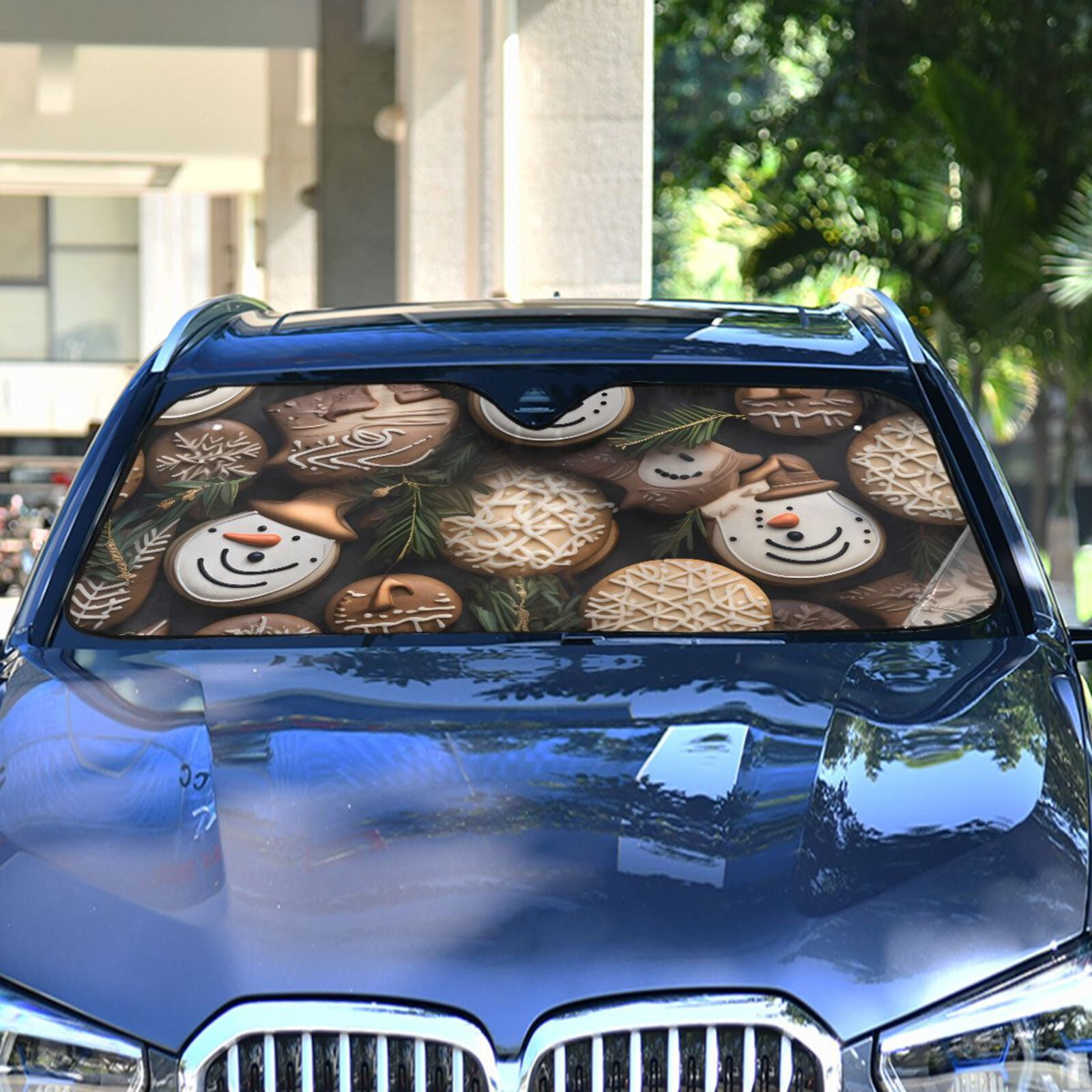 Cookies Chocolates Leaves Automotive Front Car Windshield Sun Shade ...