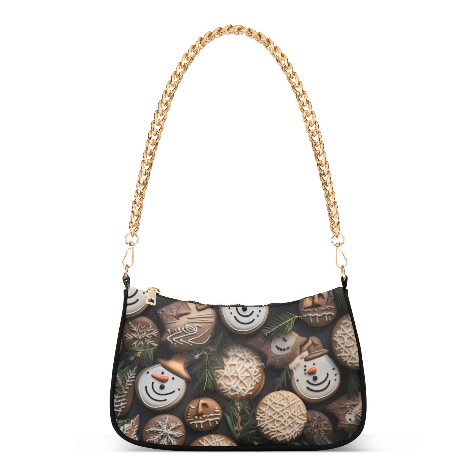 Cookies Chocolates LeavesWomen Small Shoulder Bag Crossbody Tote Hobo ...
