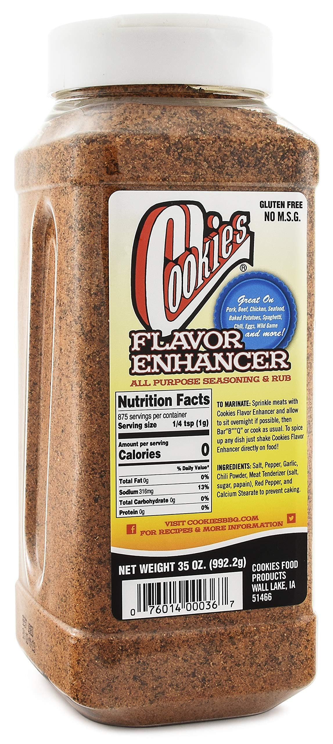 Cookies Flavor Enhancer All Purpose Seasoning, 35 Ounce - Walmart.com