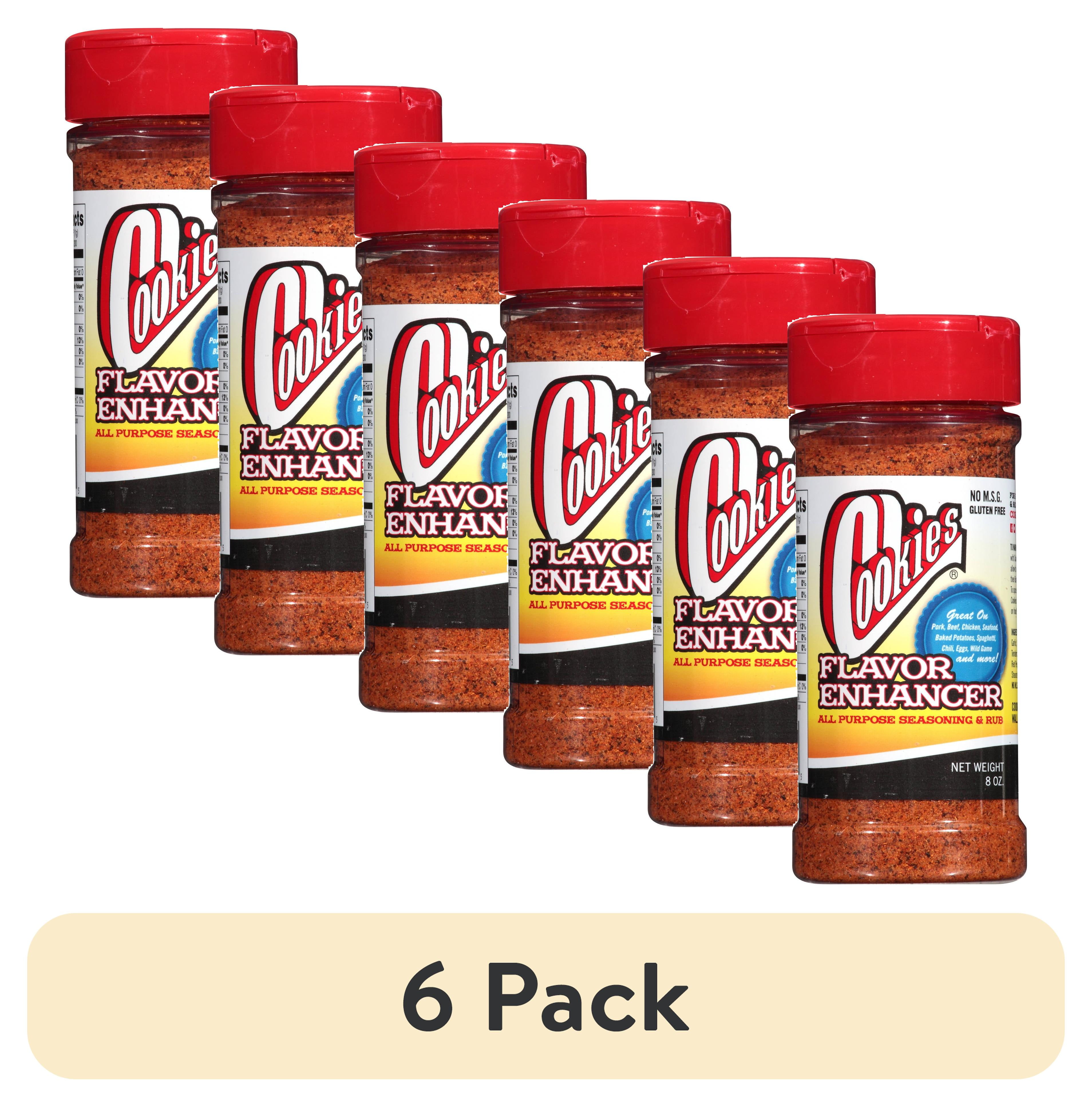 (6 pack) Cookies Flavor Enhancer All Purpose Seasoning & Rub, 8 oz ...